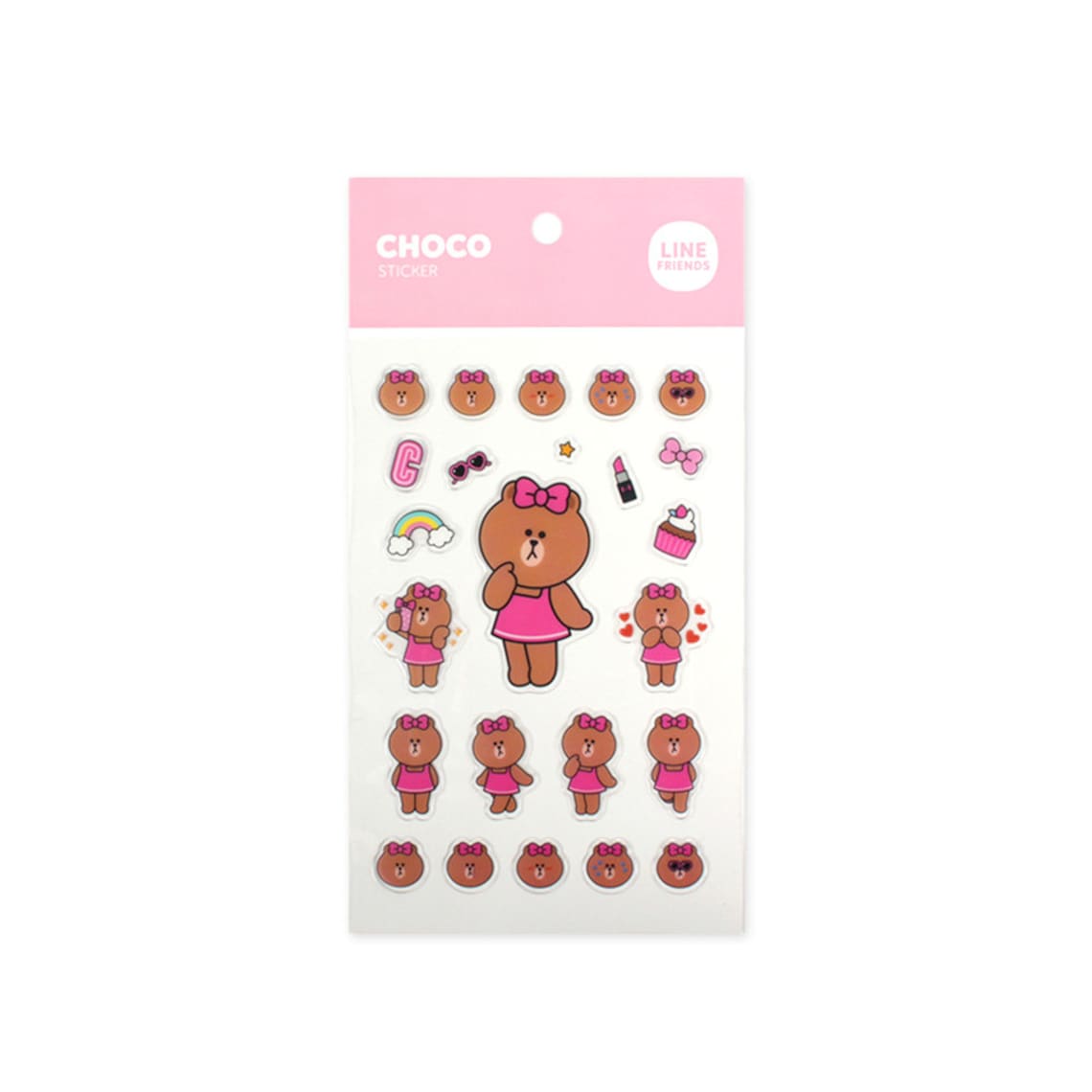 Line Friends Character Mini Clear Ln Stickers Official Goods - Etsy