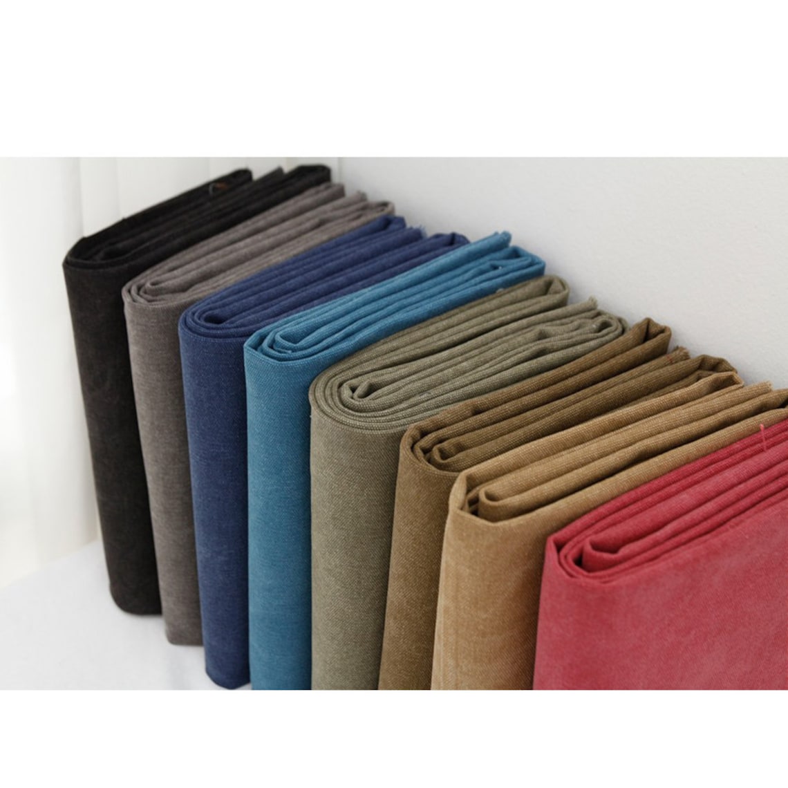 Tela de lona telas de algodón cortadas a medida Vintage Stone - Etsy España