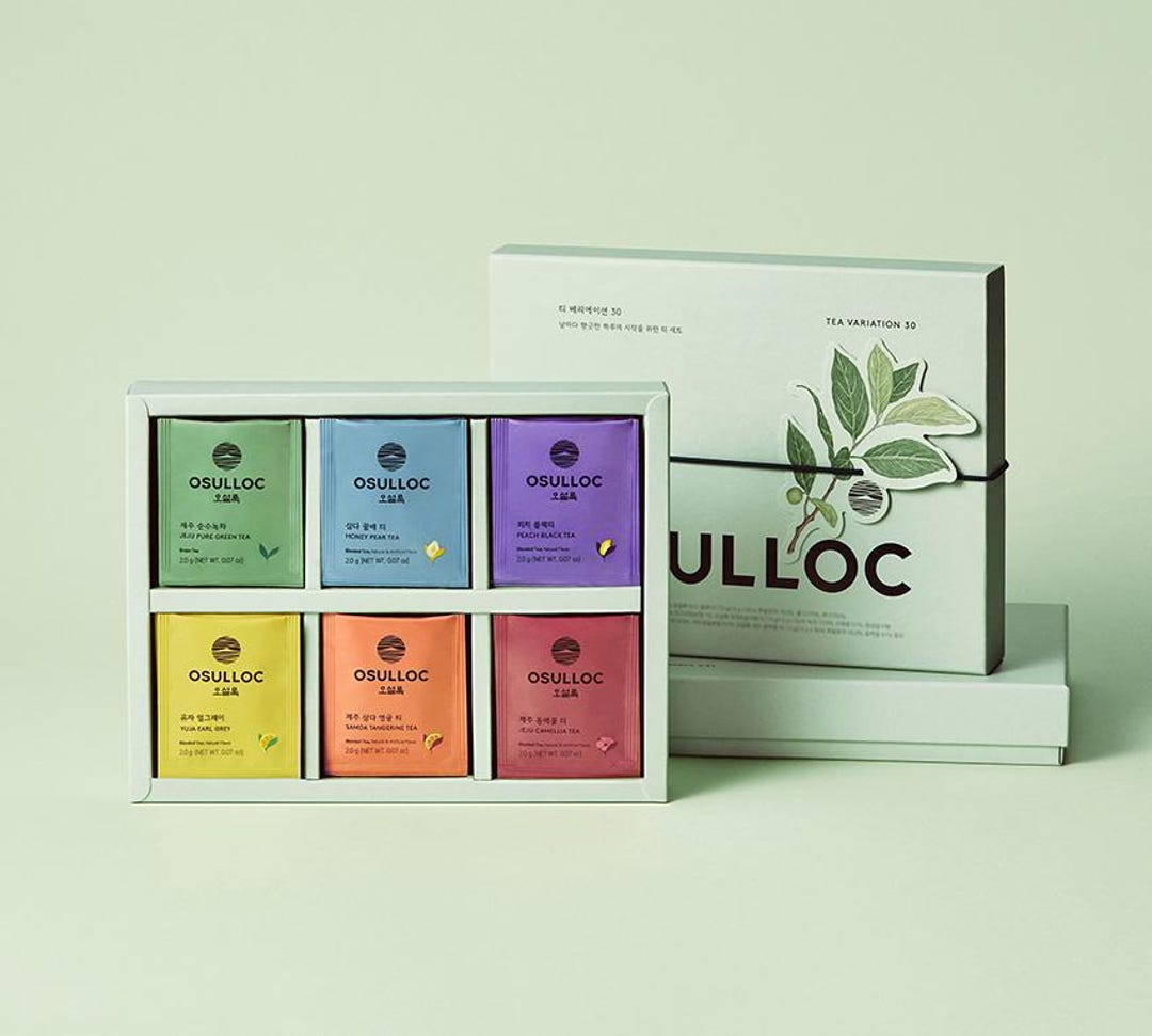 OSULLOC Tea Variation 30 Gift Set | Korean Premium Organic Tea ...