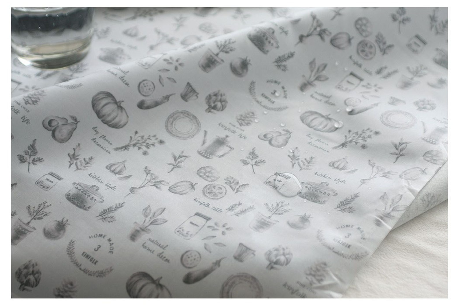 Laminated Cotton Fabrics Yard Waterproof Oilcloth Vinyl PVC | Etsy