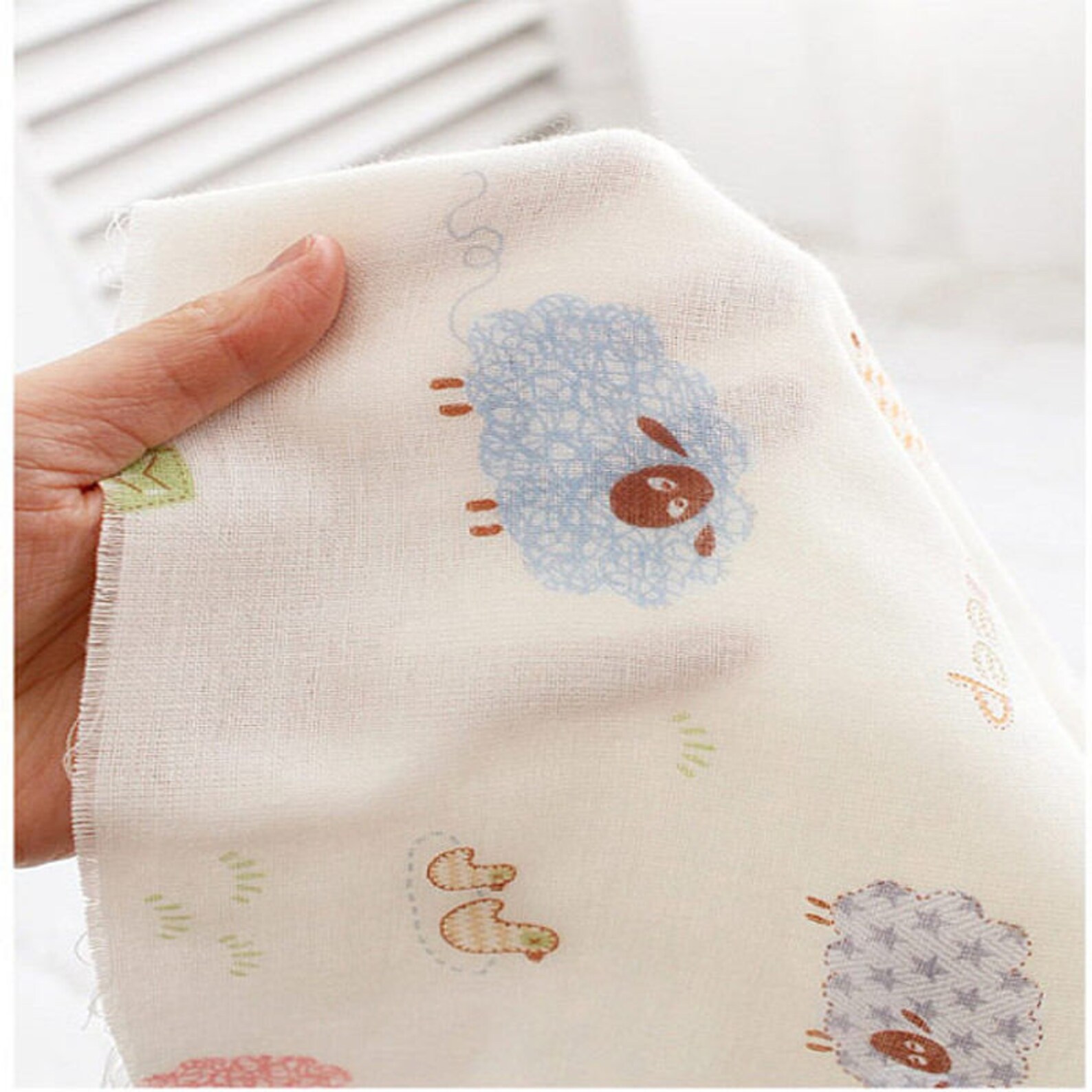 Triple Layers Cotton Gauze Fabric by the Yard Korean Gauze - Etsy