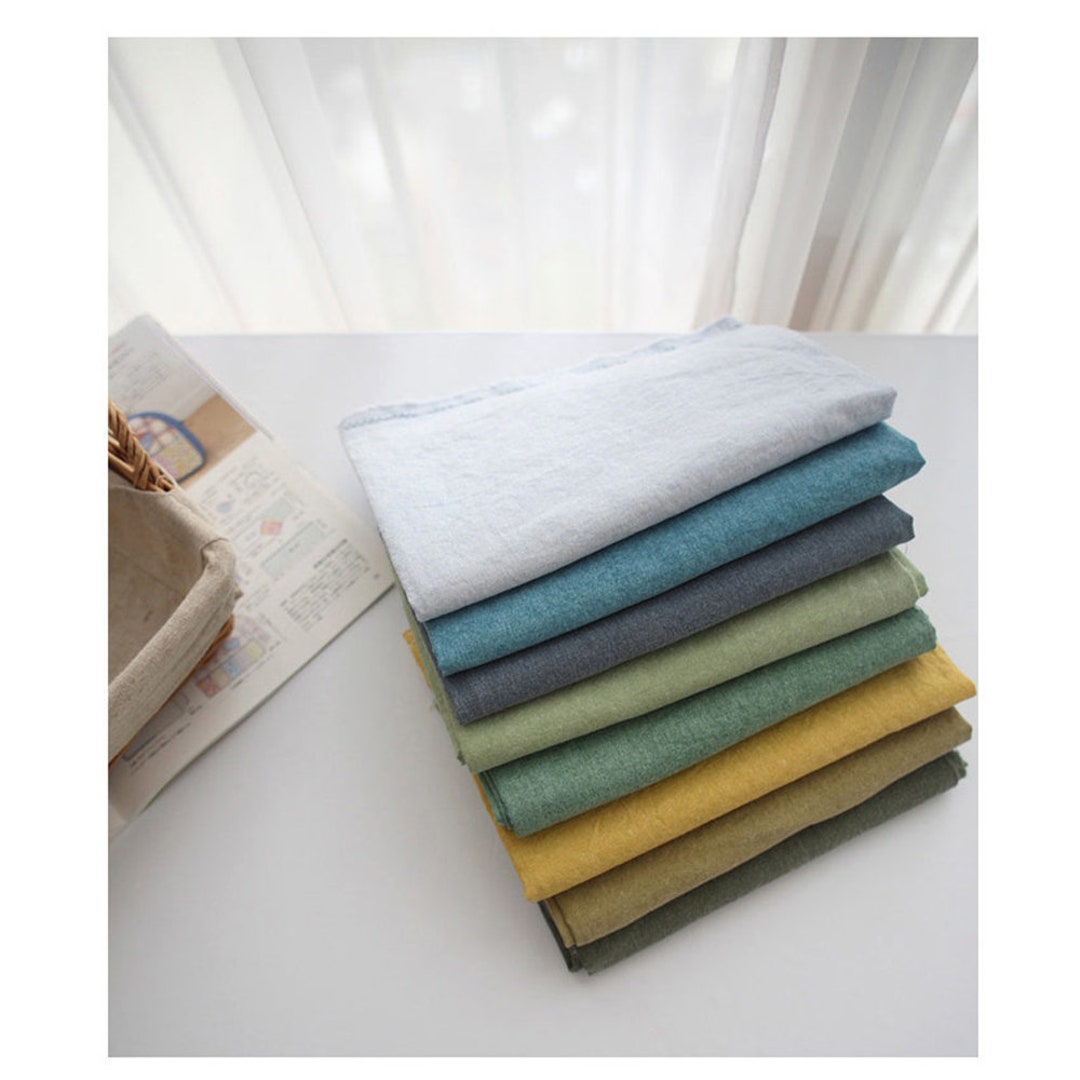 Vintage Washing Linen Cotton Fabrics by the Yard Sewing Supplies Wide ...