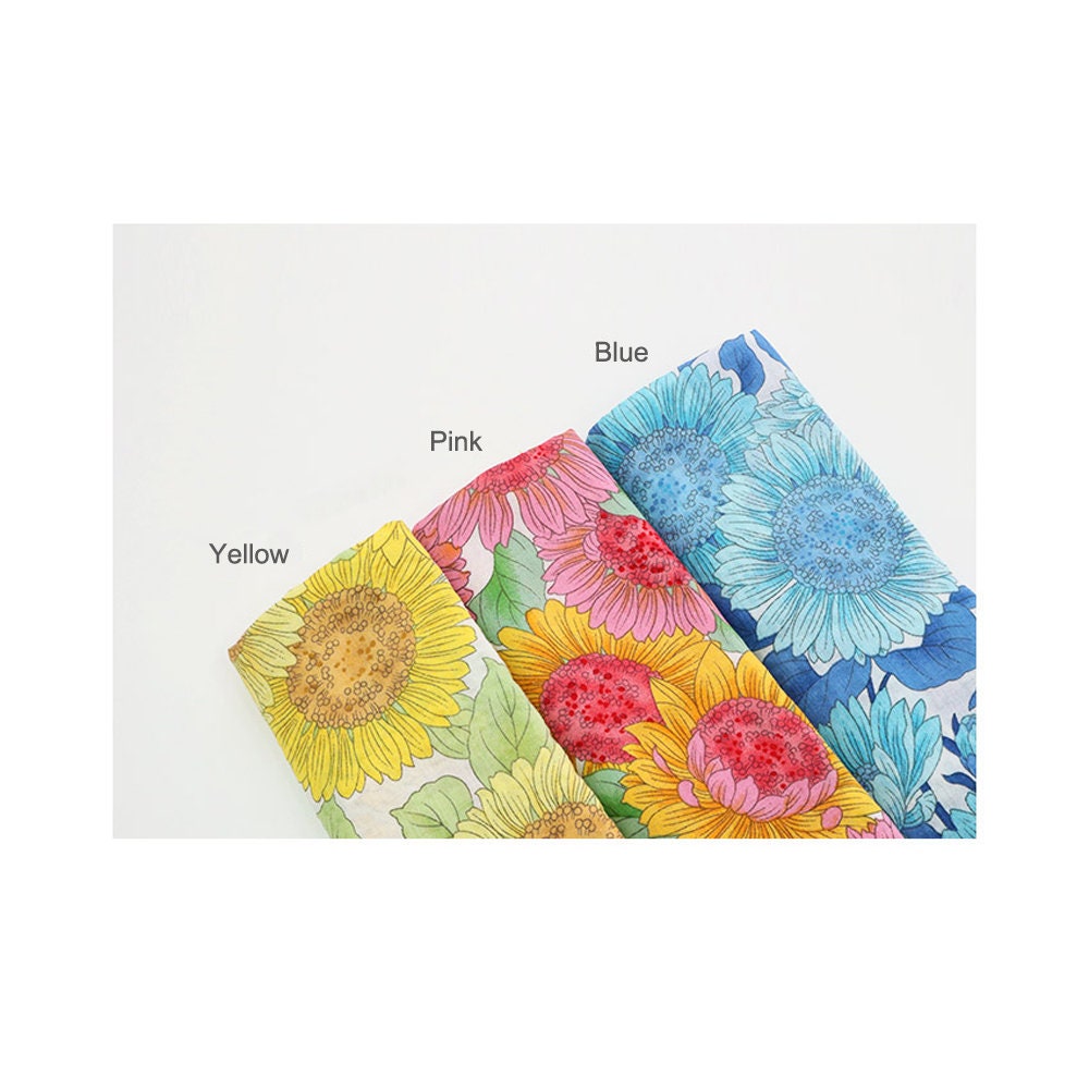 Rayon Cotton Mixed Fabric by the yard width 55.9 inches Cool | Etsy