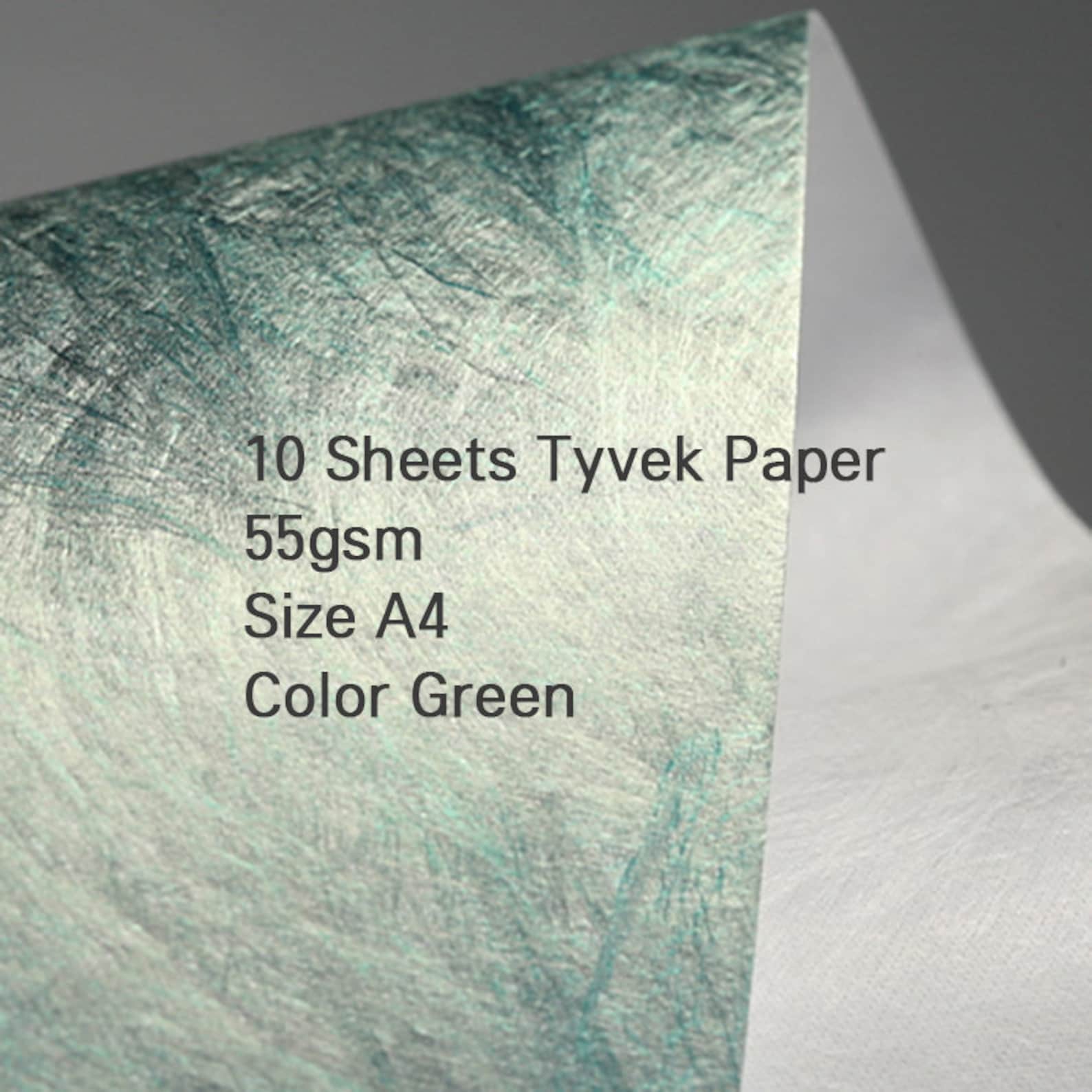 Tyvek Sheet 55gsm Tyvek Color Papers Pack of 10/30/50/100 - Etsy