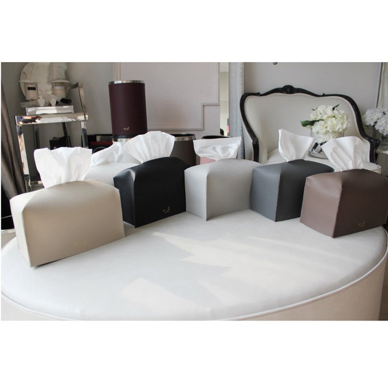 Urethane Leather Tissue Box Cover / Tissue Case Cover Tissue - Etsy