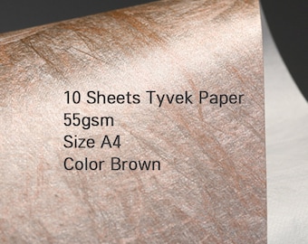 Tyvek Sheet 55gsm Tyvek Color Papers Pack of 10/30/50/100 | Etsy