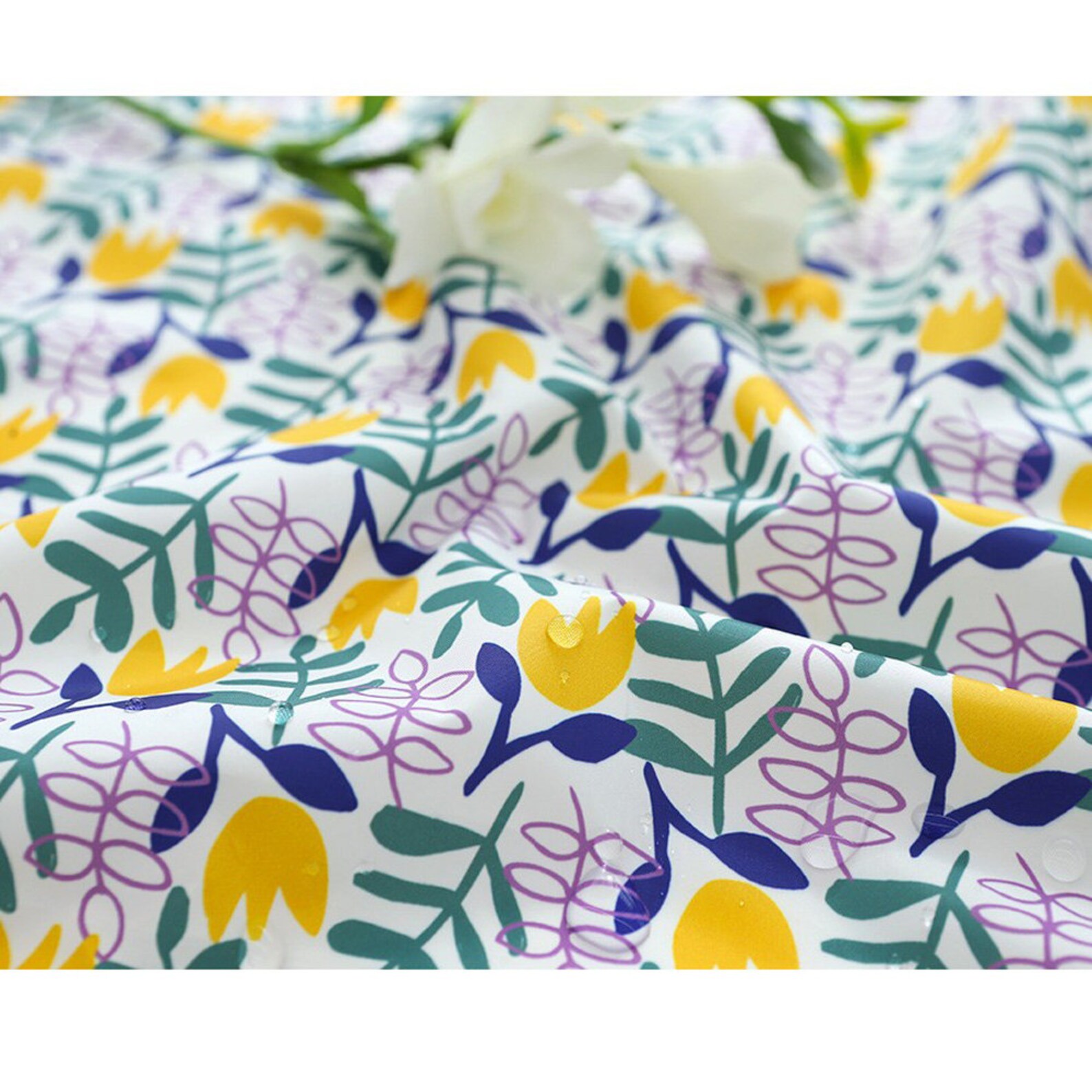 Waterproof Fabric by the Yard for Home Decor Shower Curtain - Etsy