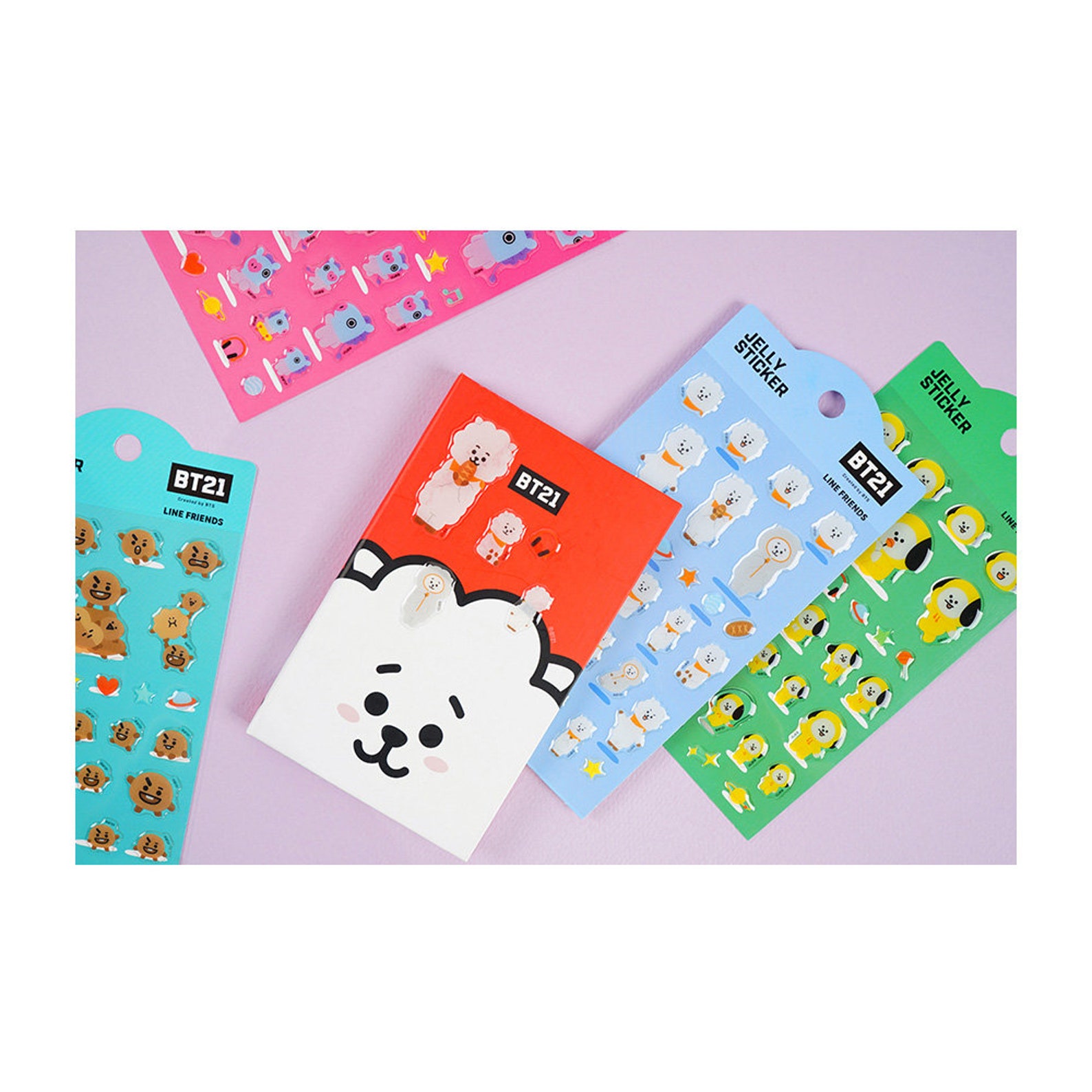 Bts Character BT21 Koya Chimmy RJ Shooky Mang Tata Cooky Epoxy - Etsy