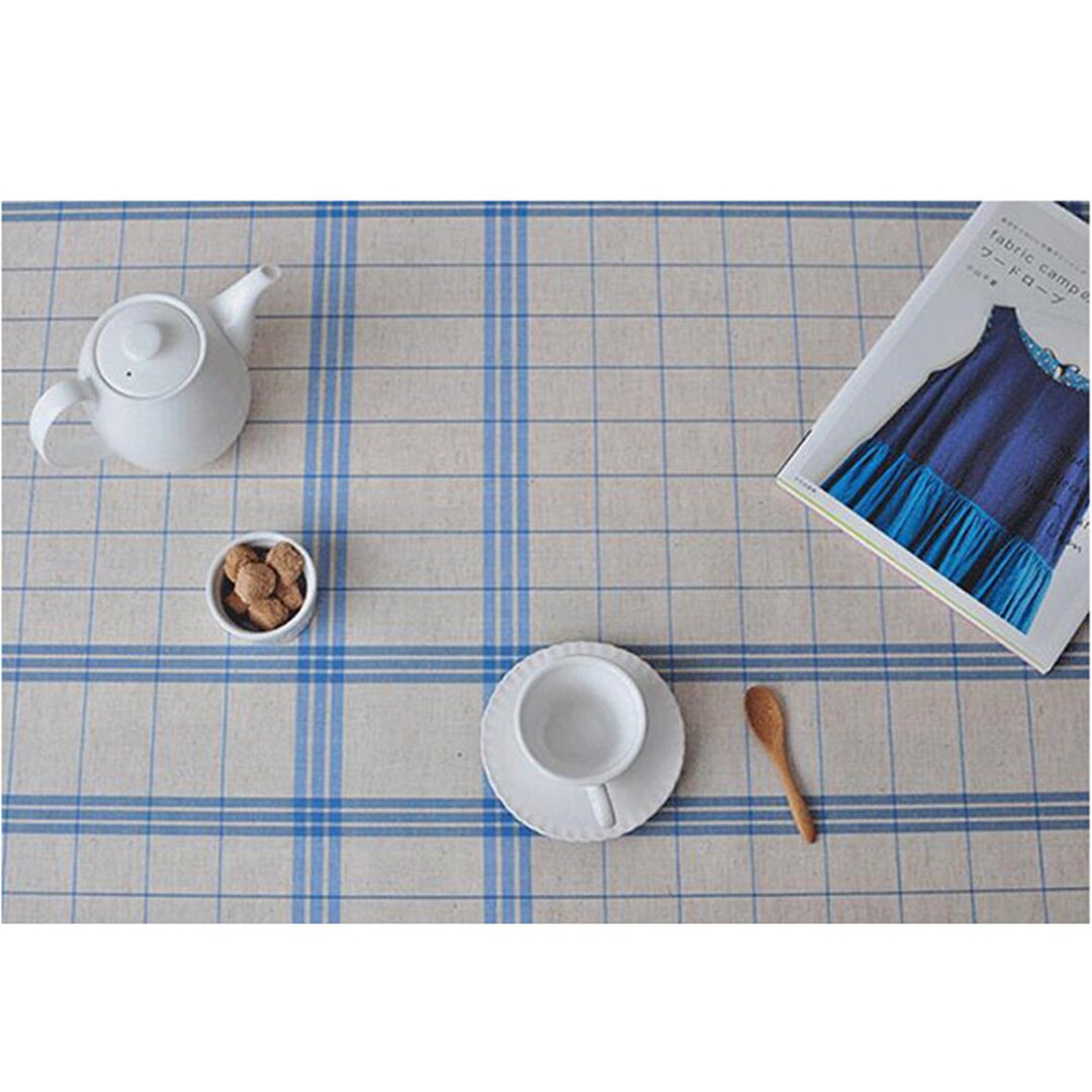 Laminated Fabric Linen Upholstery Coated Cotton Tablecloth Waterproof ...