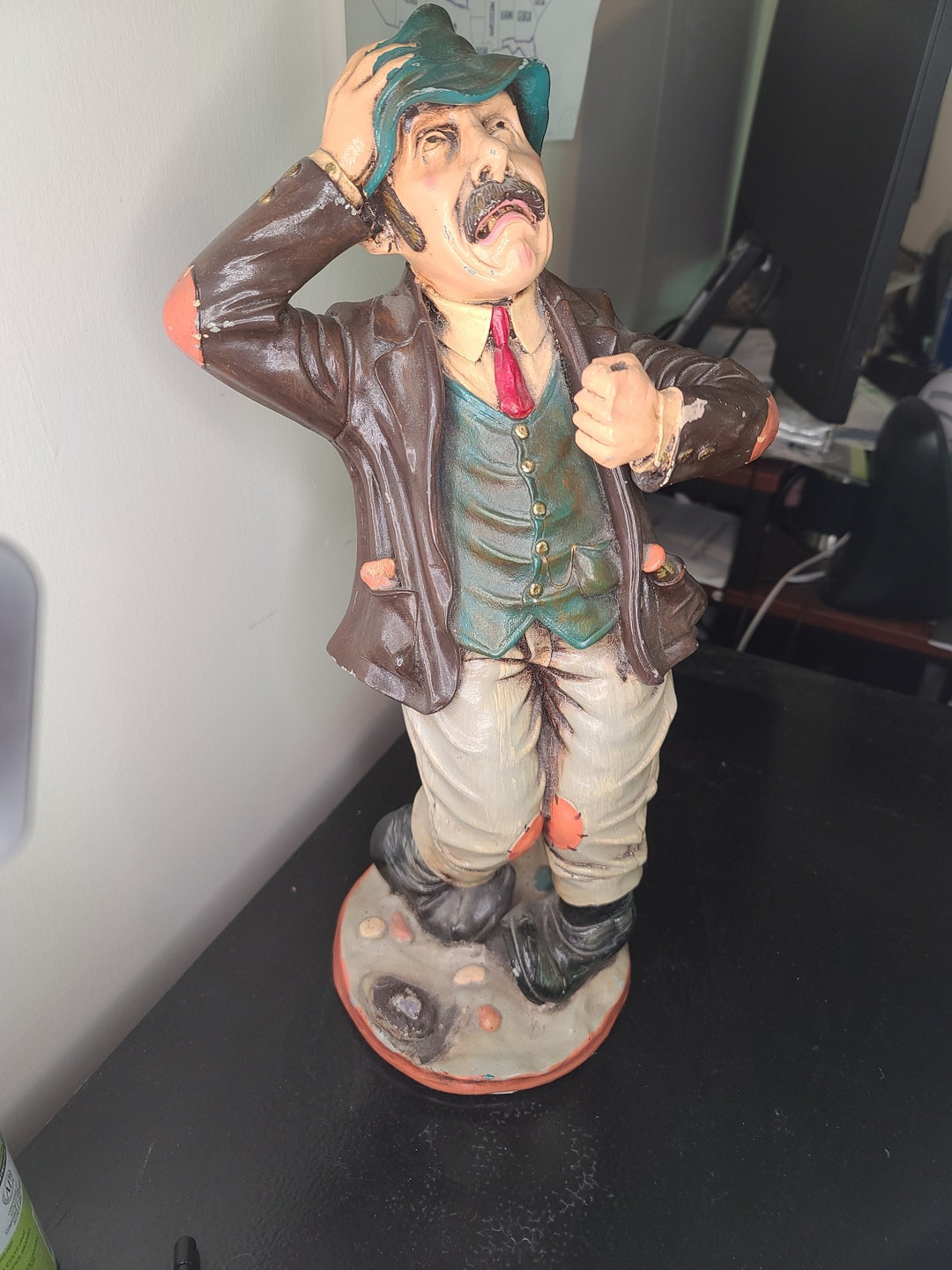 How to Catch a Trout Fisherman Statue Signed by Peter Mook | Signed ...