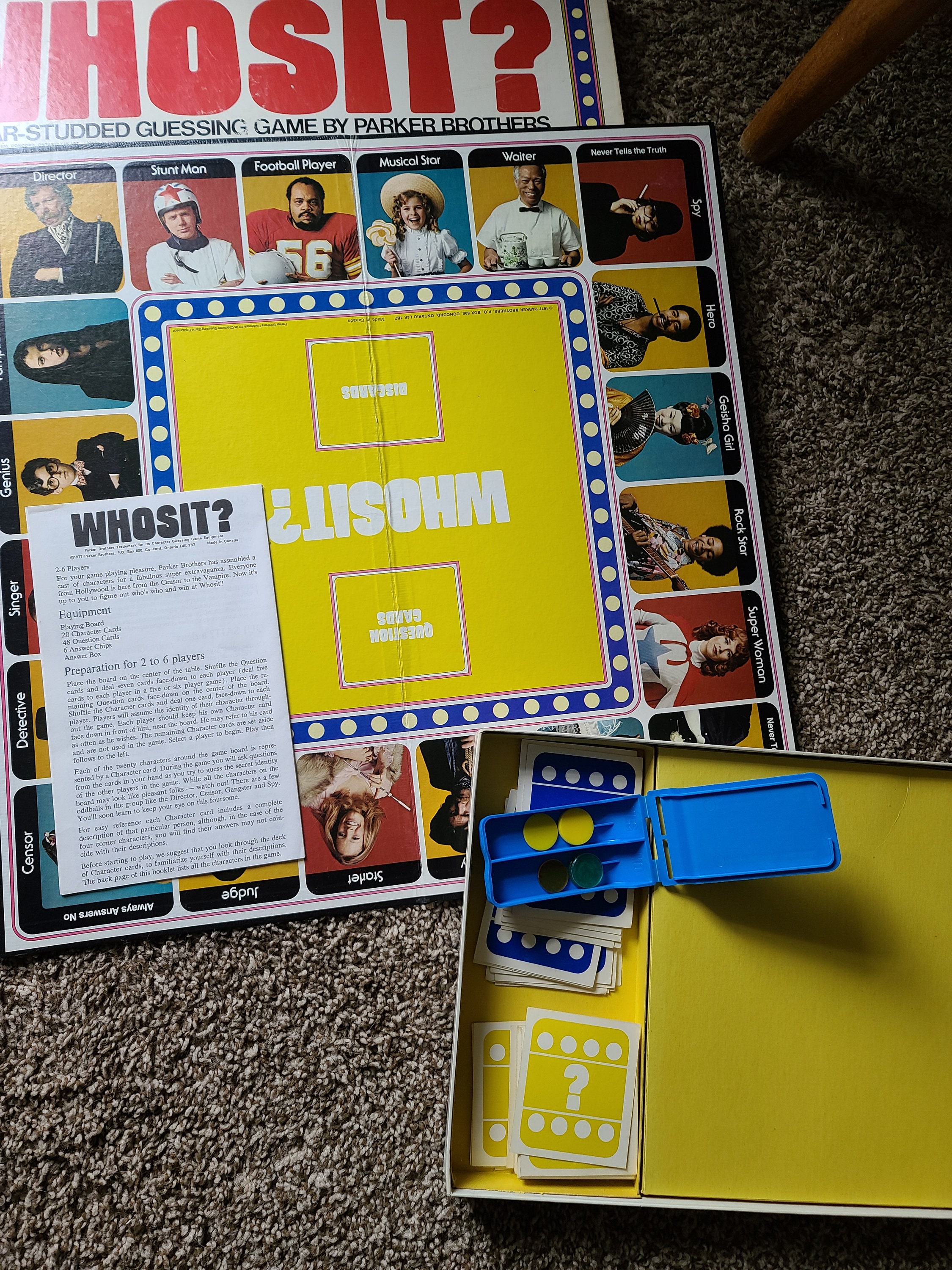 Vintage Whosit Board Game Parker Brothers 1977 Guessing - Etsy