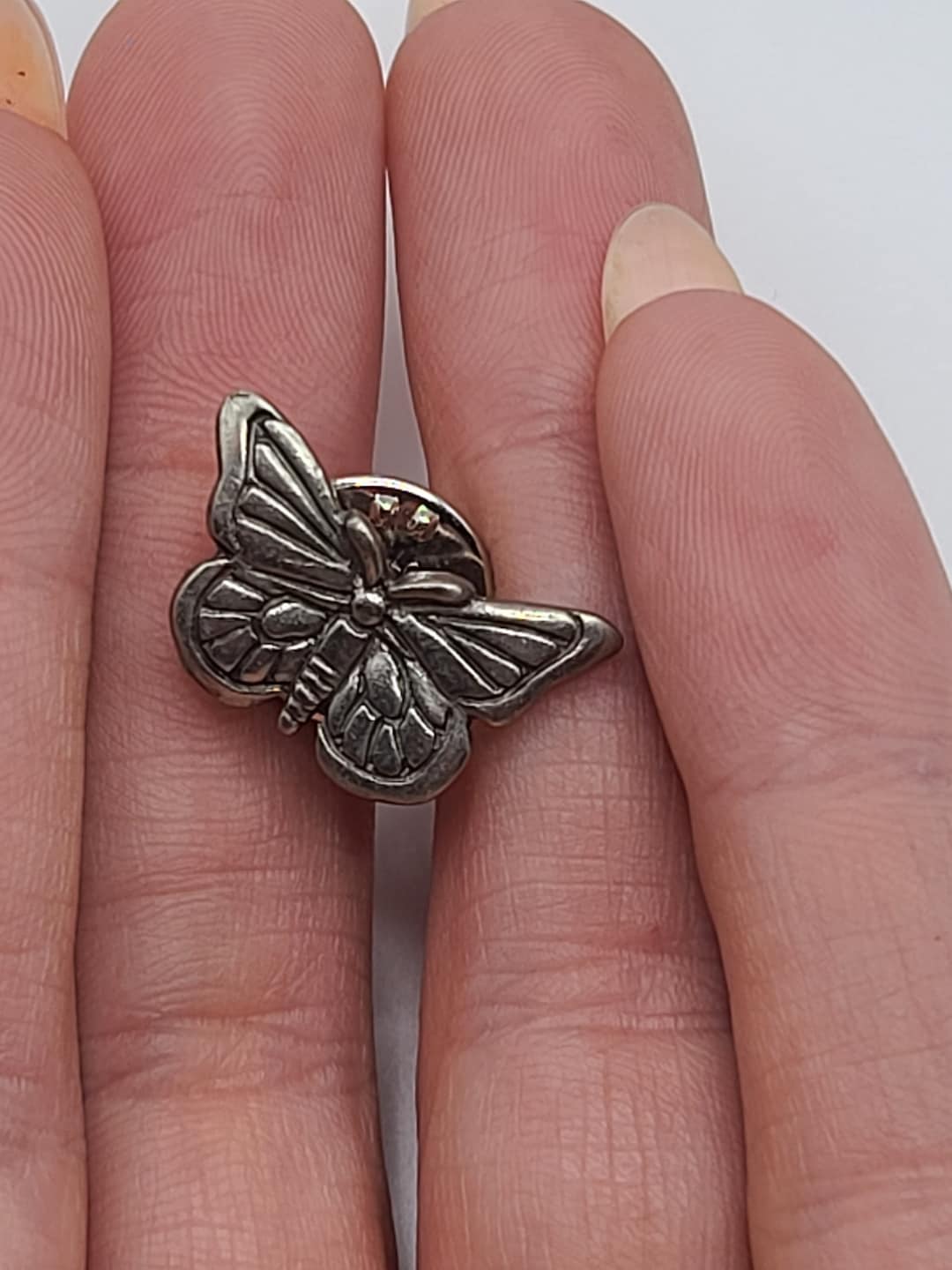 Vintage Clift Butterfly Pewter Lapel Pin | Stamped Lapel Pin | Clift ...