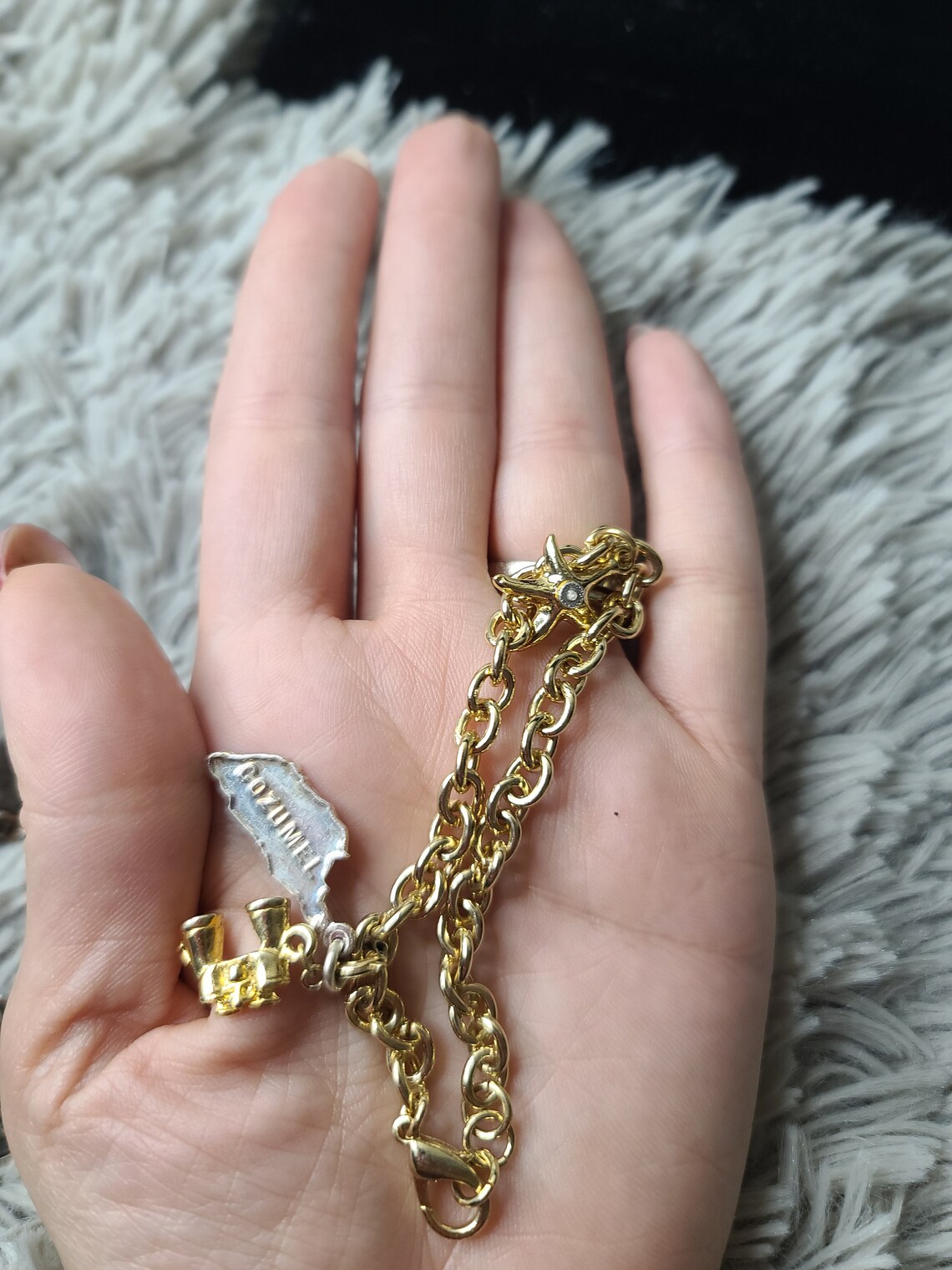 Vintage Cozumel Gold Tone Charm Bracelet | Vintage Jewelry ...
