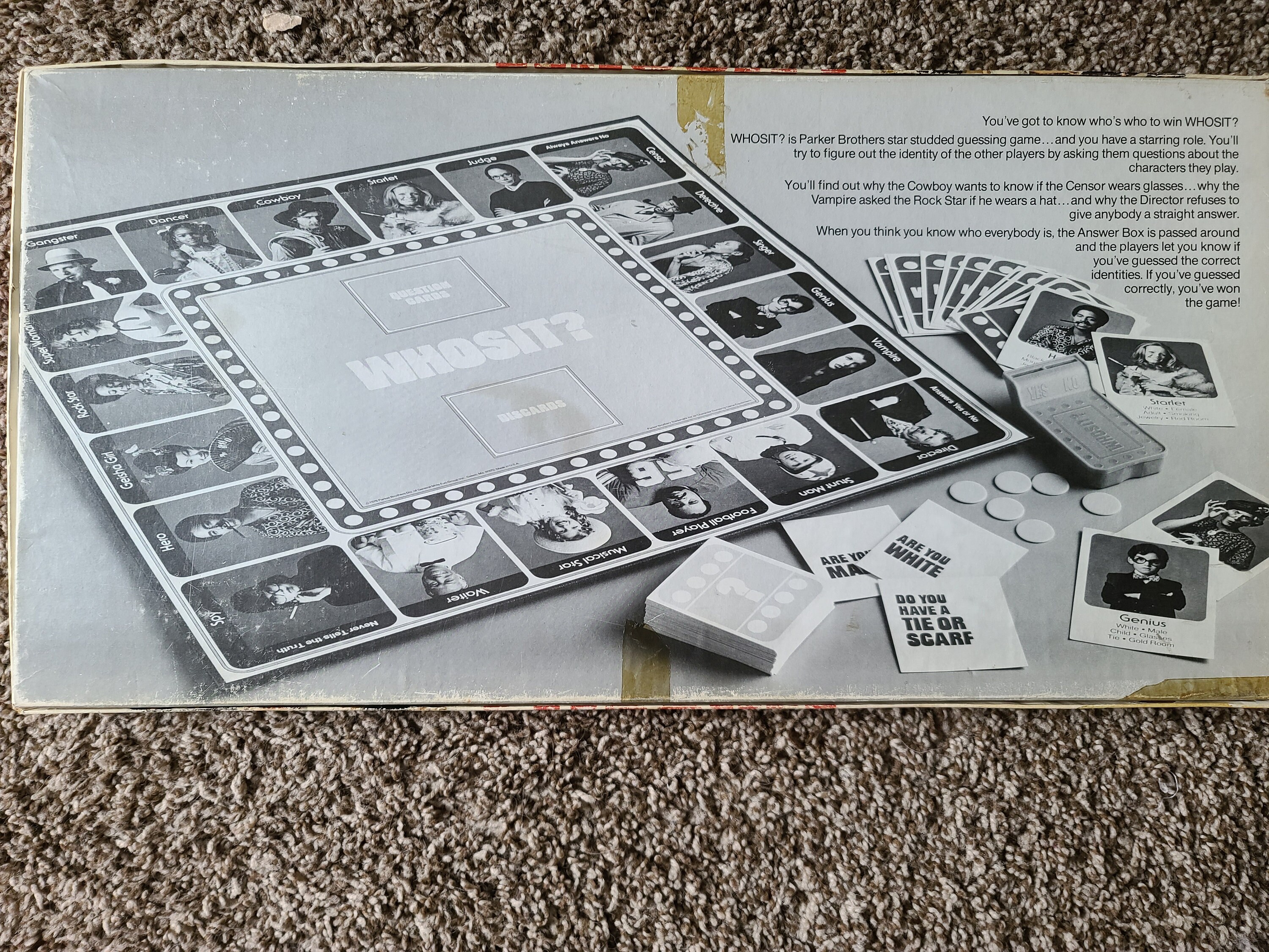 Vintage Whosit Board Game Parker Brothers 1977 Guessing - Etsy
