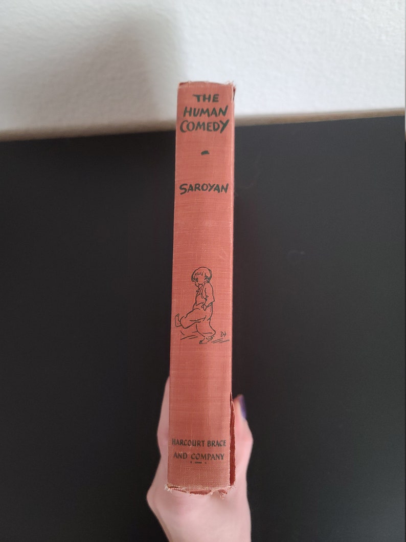 Vintage 1943 "the Human Comedy" by Saroyan Book - Etsy
