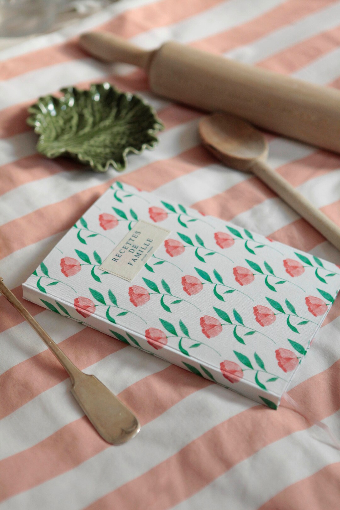 Recipe Book *pink Flowers* (A5 in Fabric) - Etsy