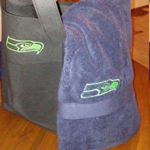 Seahawks Bag and Towel Set - Etsy