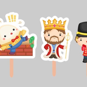 Humpty Dumpty, Story Telling Stick Puppet, Humpty Dumpty Nursery Rhyme ...