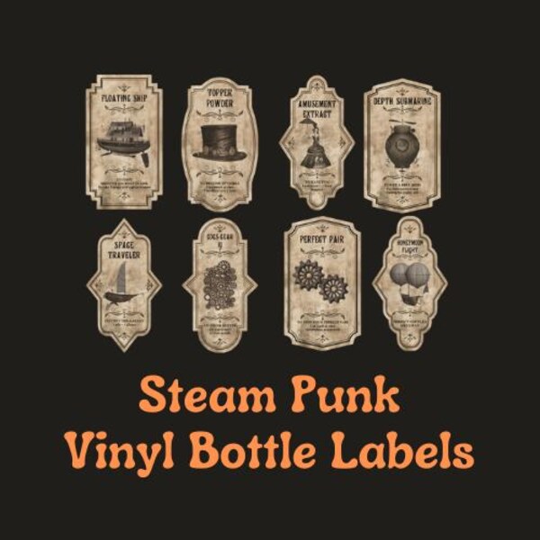 Steampunk Labels - Etsy