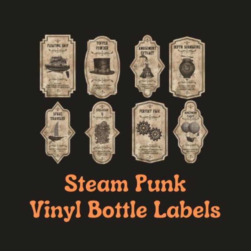 Steampunk Labels - Etsy
