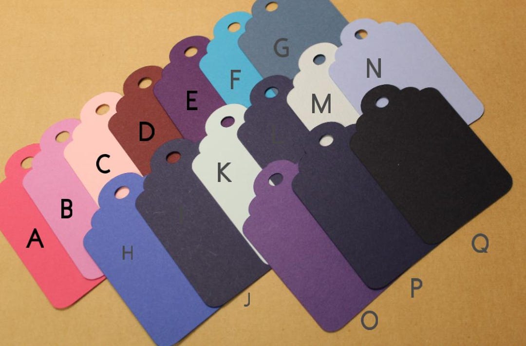 Plain Cardstock Gift Tags, DIY Crafts, Weddings, Various Colors & Sizes ...