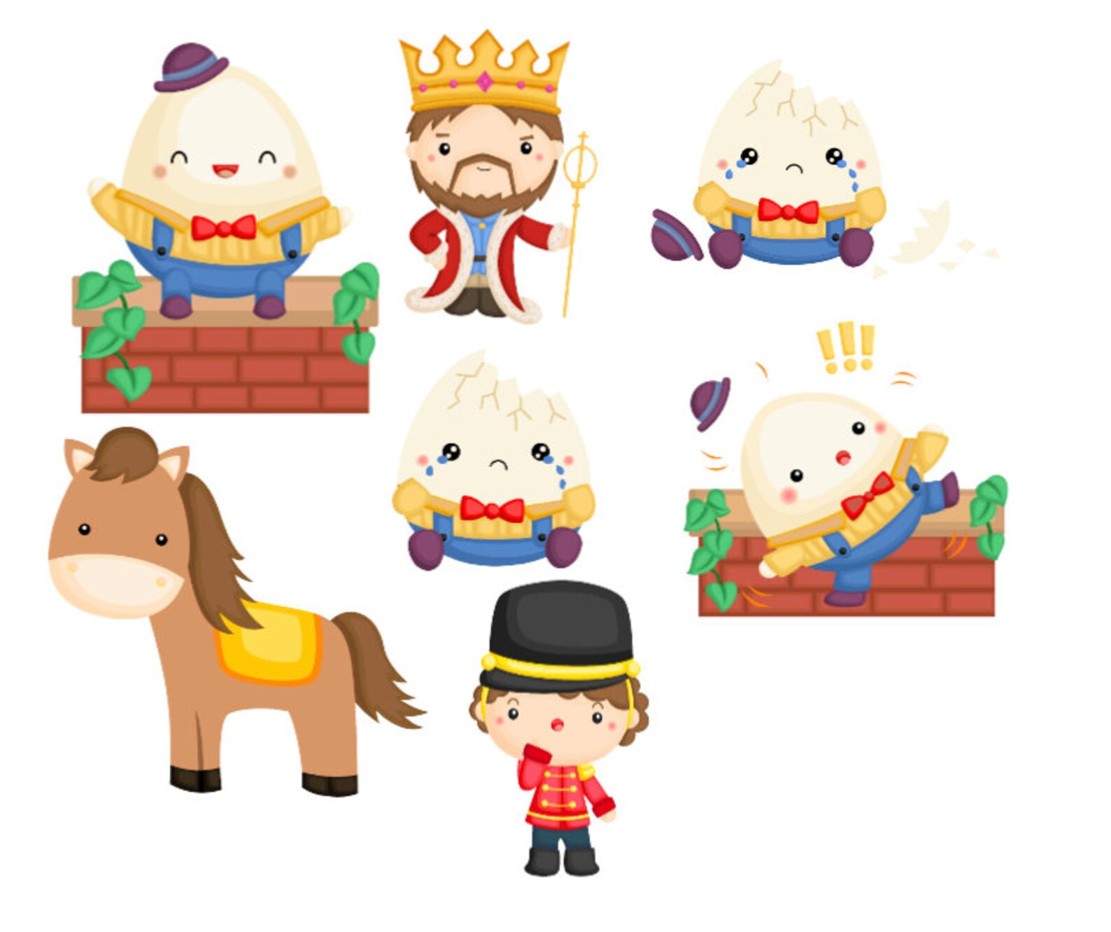 Humpty Dumpty Story Telling Stick Puppet Humpty Dumpty - Etsy