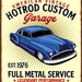Retro Automotive Tin Style Sign Vinyl Wall Decal Stickers 8 - Etsy