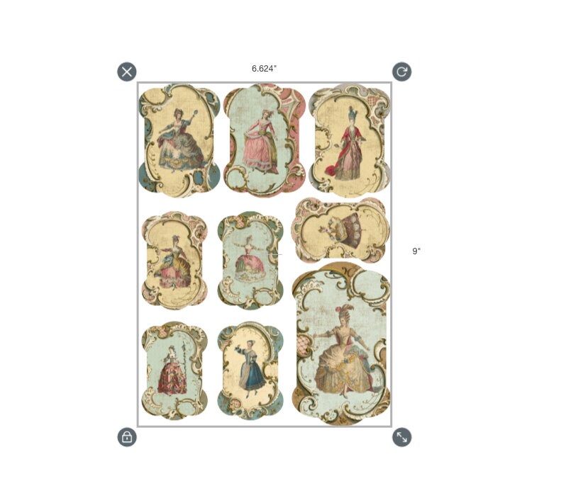 Ribbon Spool Cards Set of 9 Vintage French Design Lace | Etsy