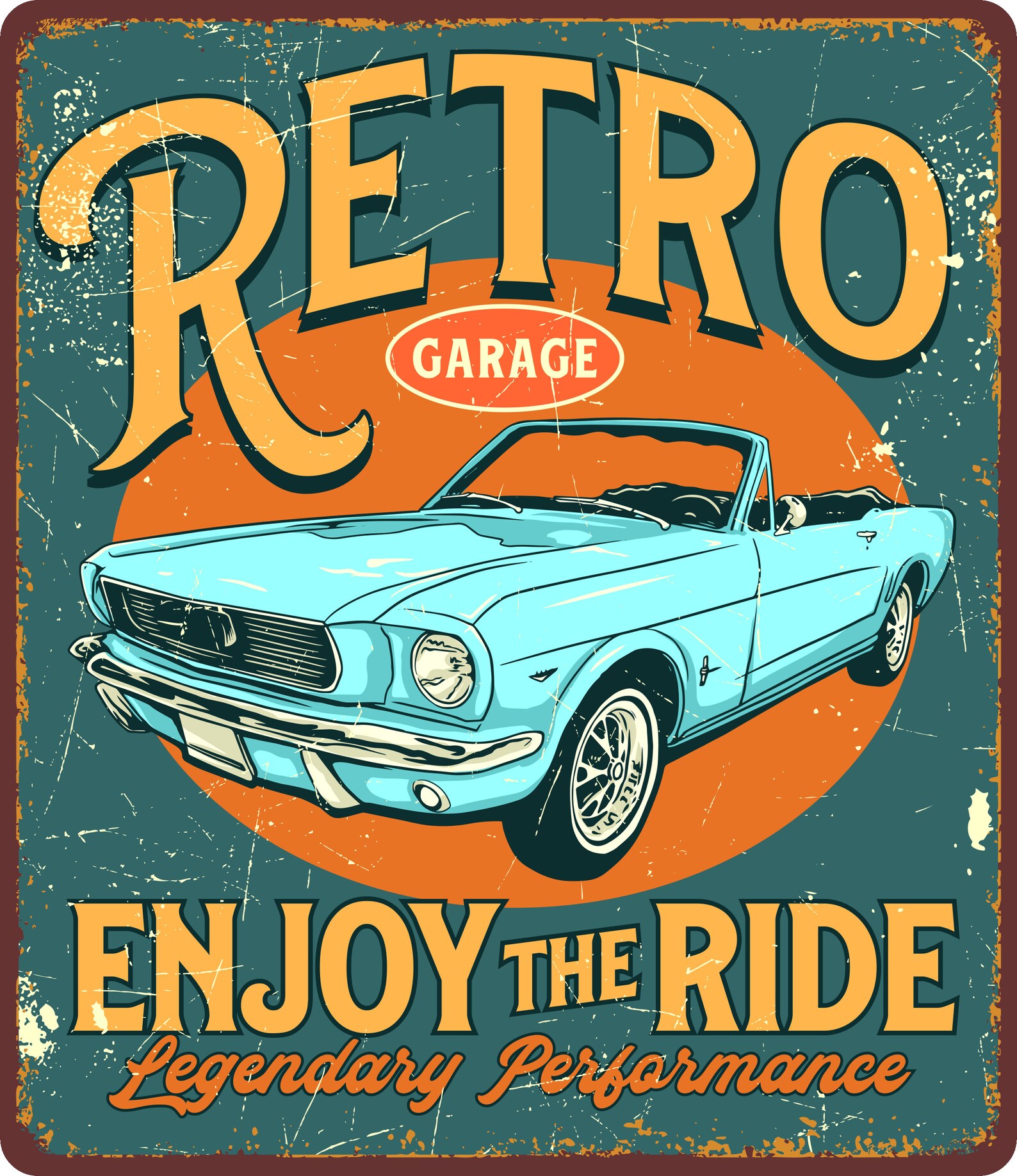 Retro Automotive Tin Style Sign Vinyl Wall Decal Stickers 8 | Etsy