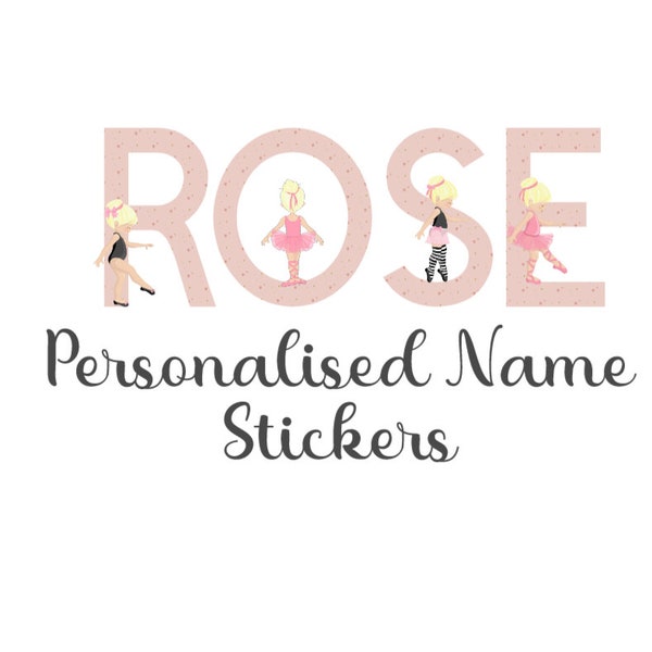 Cute Ballerina Wall Stickers - Etsy