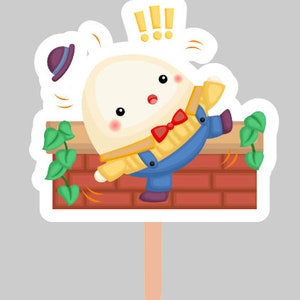 Humpty Dumpty, Story Telling Stick Puppet, Humpty Dumpty Nursery Rhyme ...