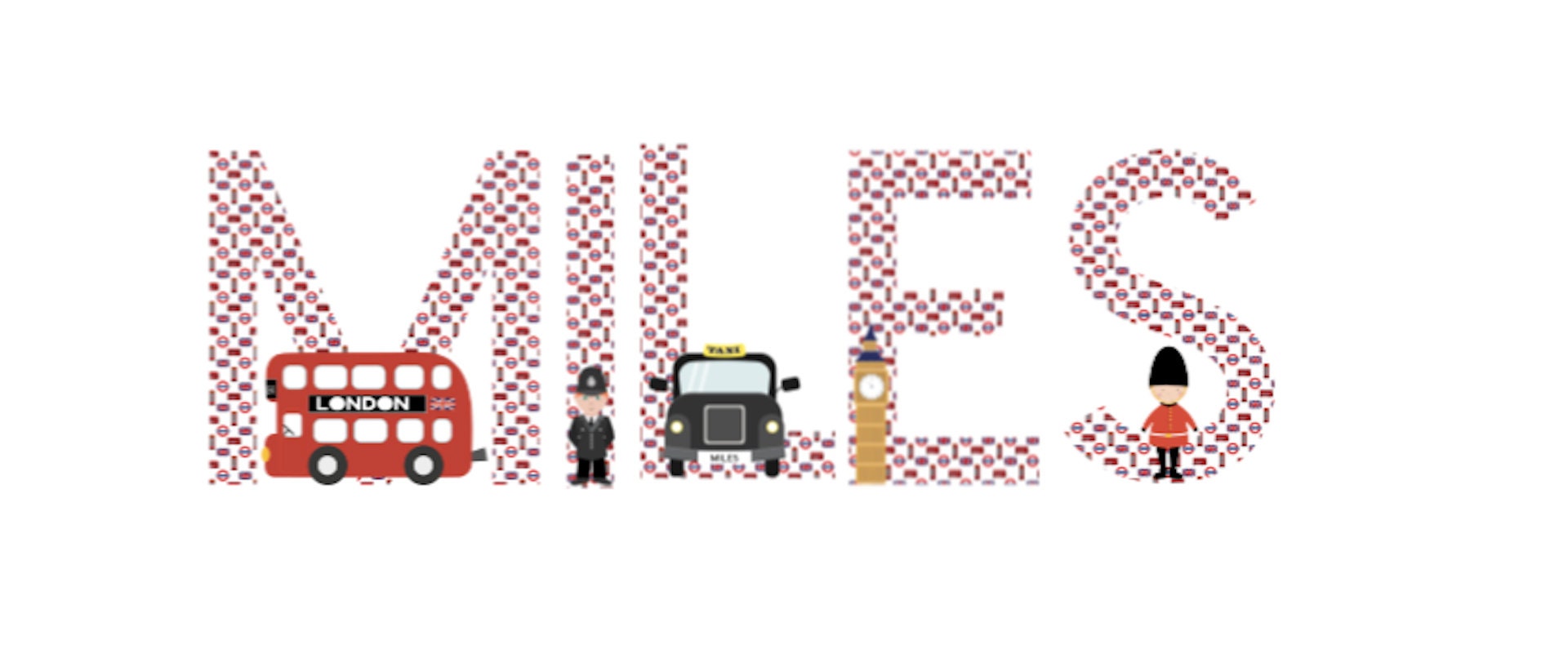 Personalised Name Stickers London Theme Name Wall Stickers - Etsy UK