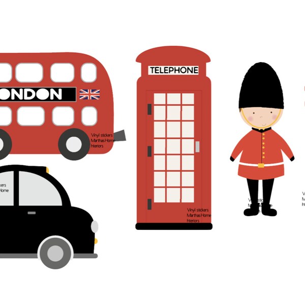 London Wall Mural - Etsy