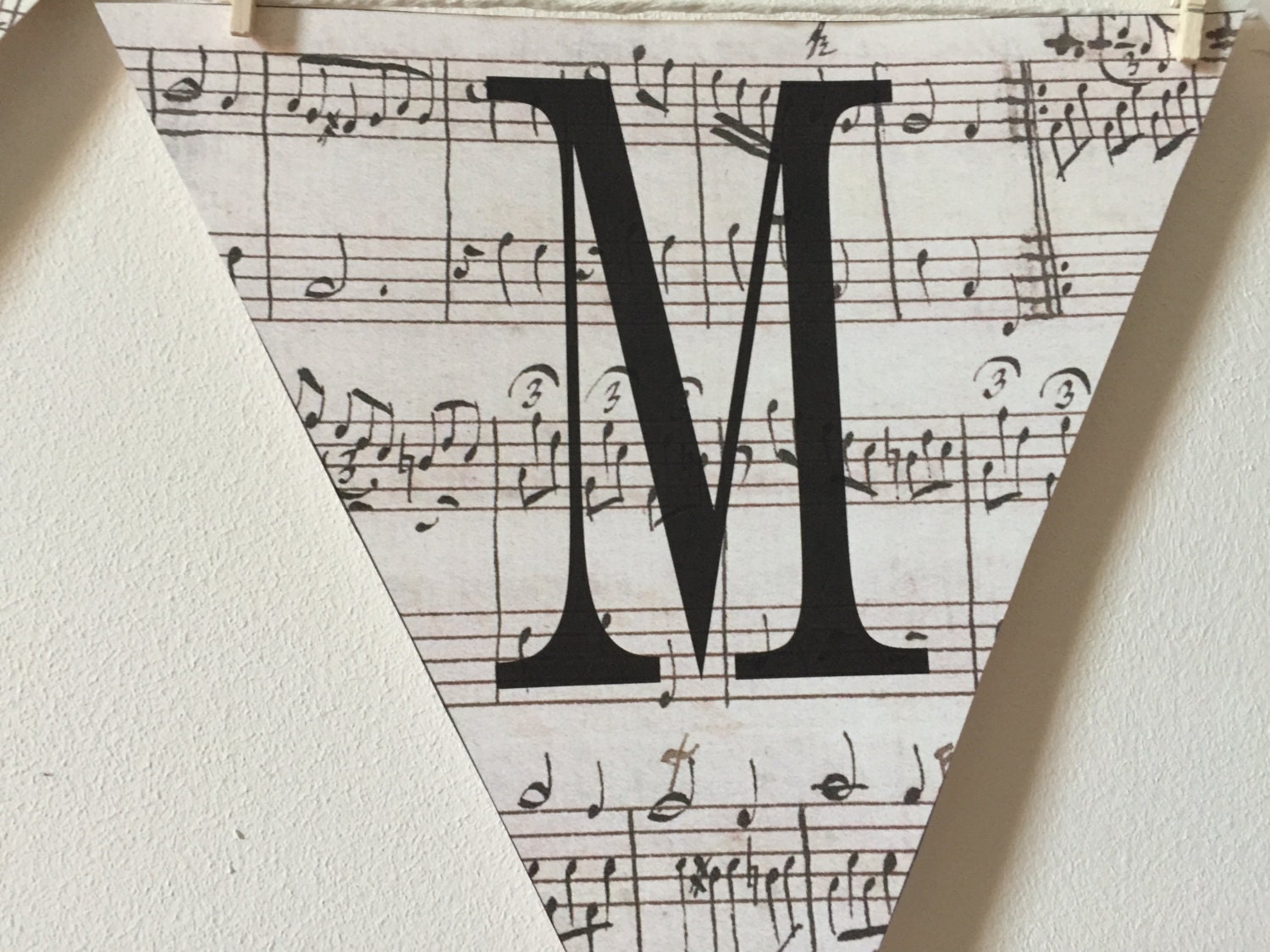 Vintage Music Style Wedding Venue Decorations Bunting Mrs & | Etsy