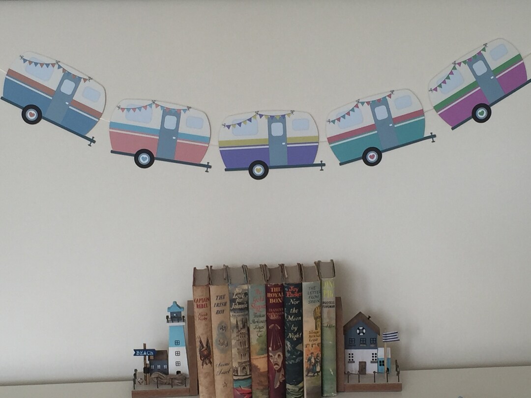 Retro Caravan Bunting: Handmade Vintage Style Garland, 60" - Etsy