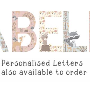 Toy Box Sticker, Boho Woodland Animals, Vinyl Furniture Stickers, 5 ...