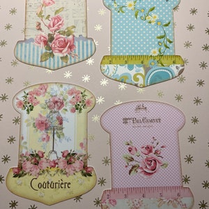 Ribbon Spool Cards, Set of 4 Lace Holders, Ribbon Organiser, Thread ...