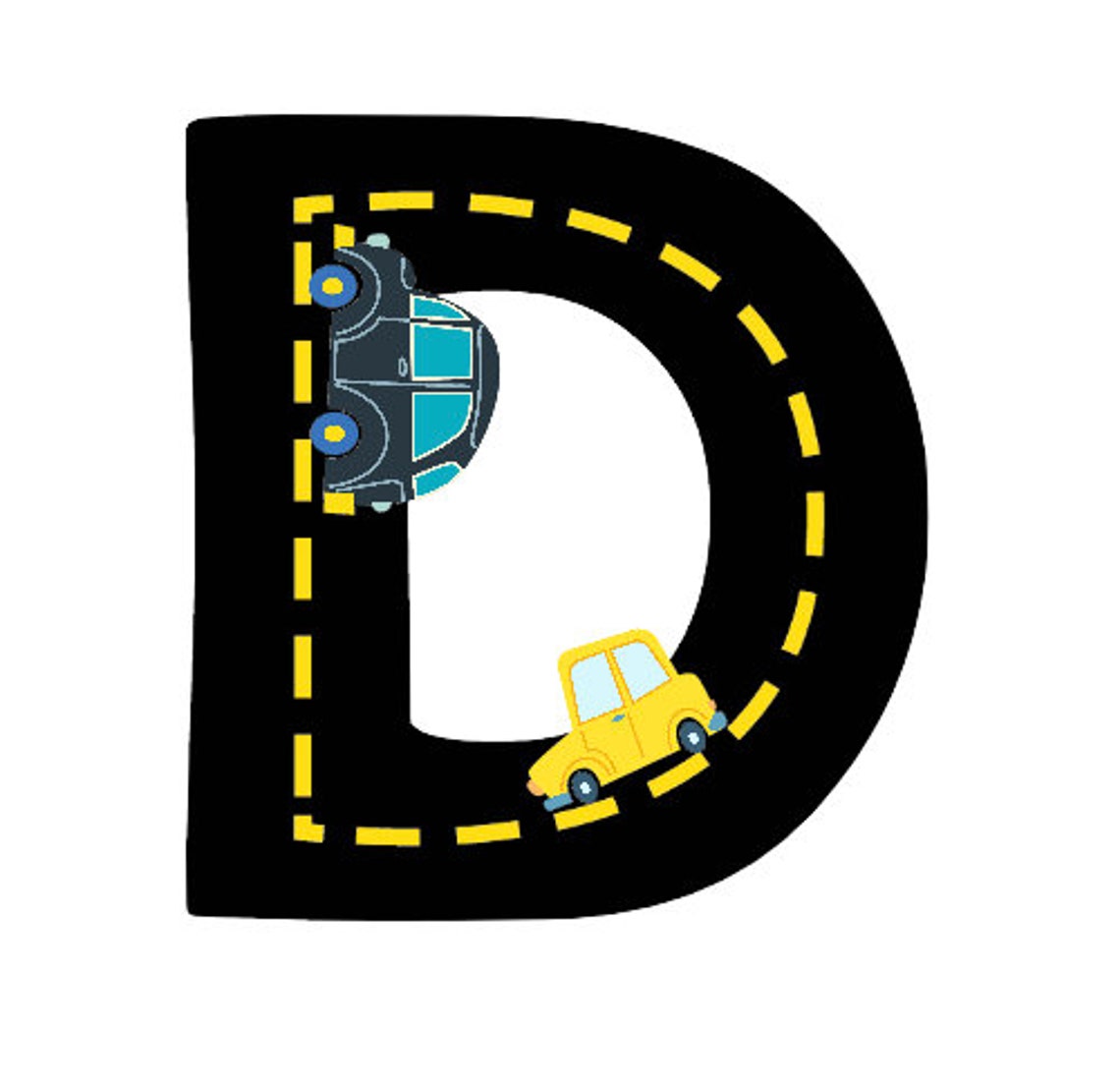 Personalised Name Stickers Transport Theme Road Design | Etsy