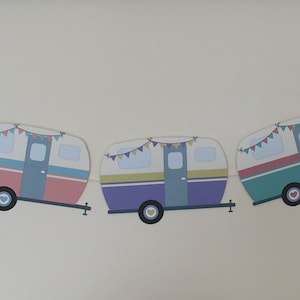 Retro Caravan Bunting: Handmade Vintage Style Garland, 60" - Etsy
