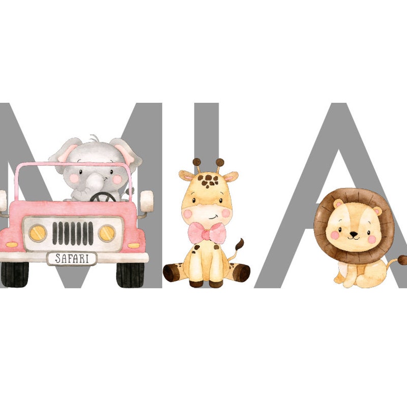 Safari Letters - Etsy