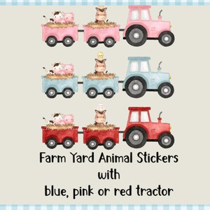 Farm Yard Animal Stickers, Farm Animal Vinyl Decal Stickers, Wall ...
