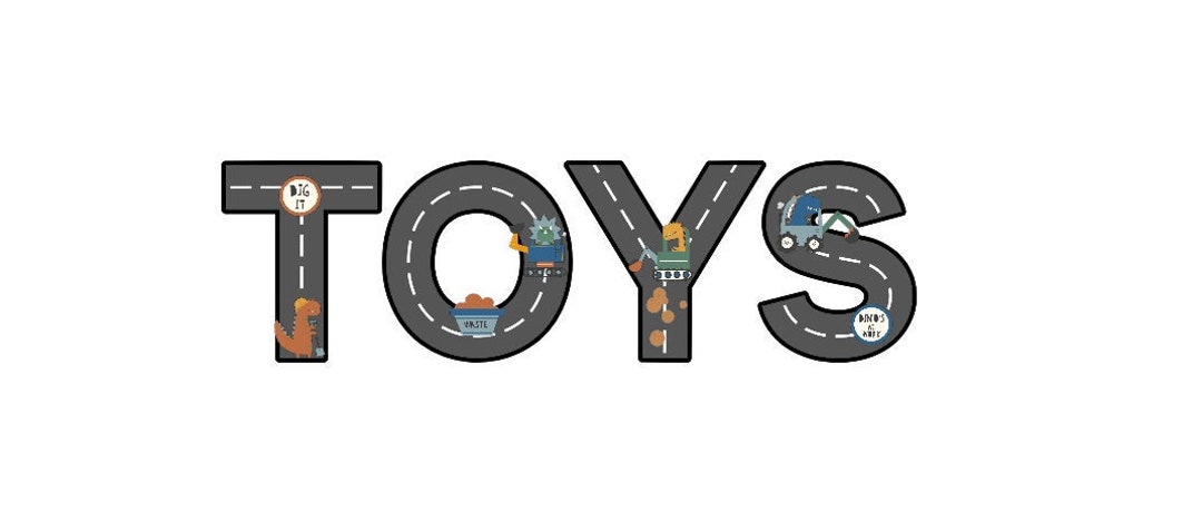 Personalised Name Stickers, Dinosaur Stick on Letters, Road Design ...