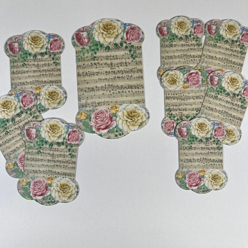 Vintage Sewing Design Ribbon Spool Holder Cards: Set of 4 - Etsy UK