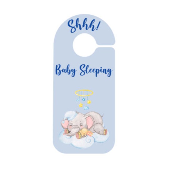 Sleeping Baby Door Sign - Etsy