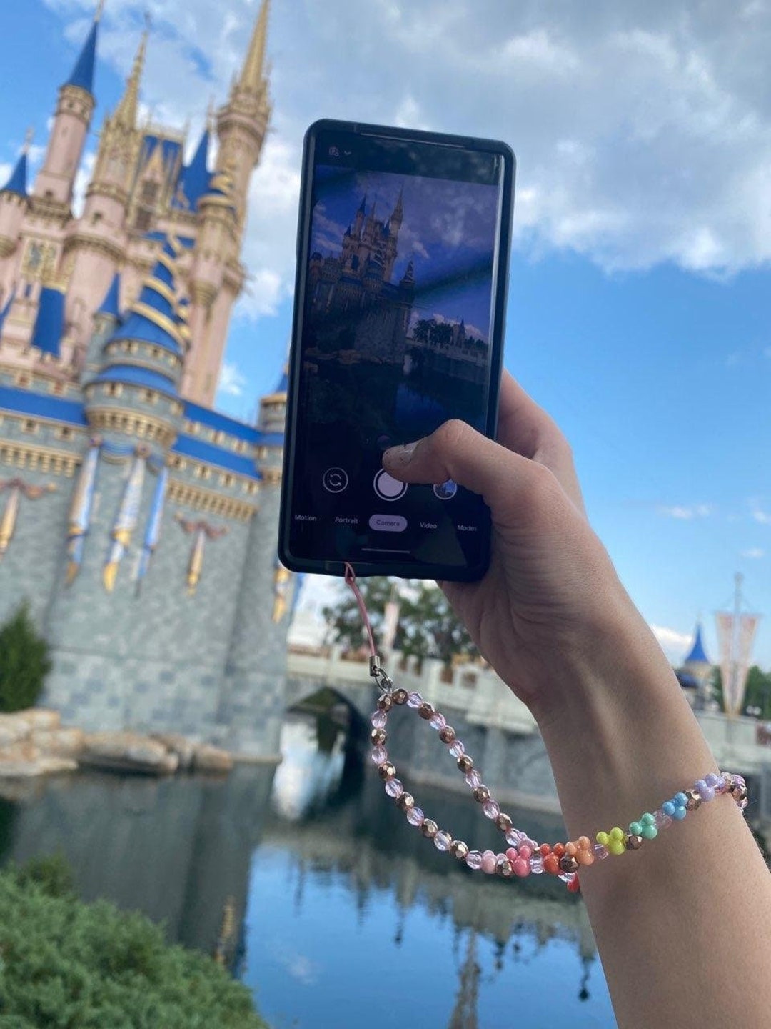 PASTEL DISNEY Phone Chain Beaded Phone Lanyard Wristlet - Etsy