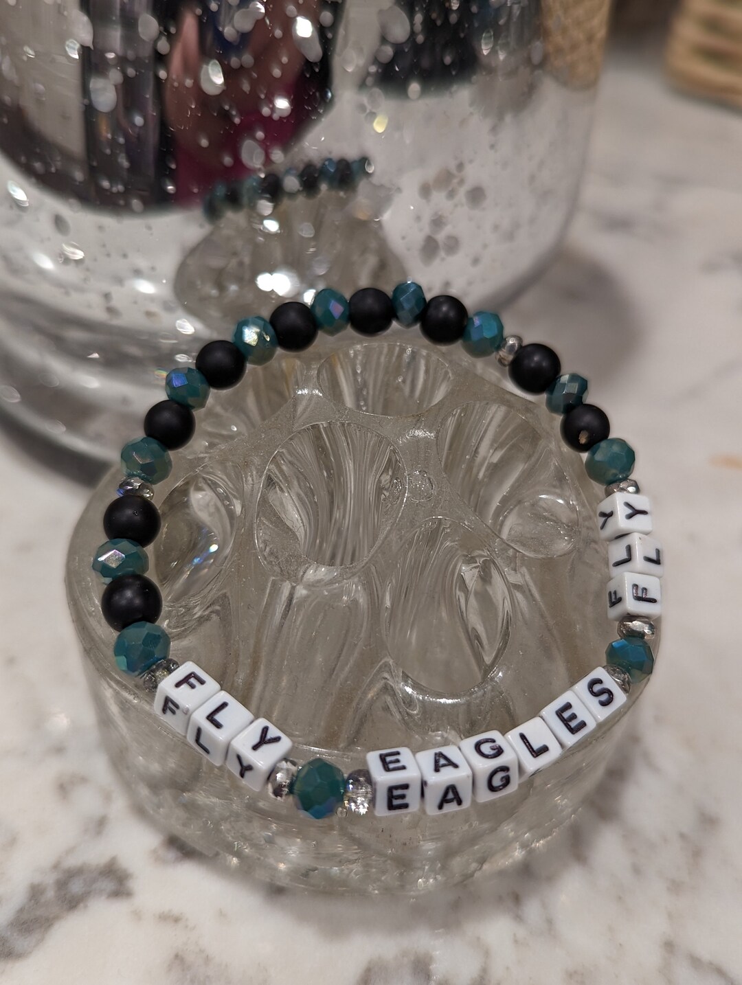 EAGLES FLY | Philadelphia Eagles, Philly, Super Bowl, Stacking Bracelet ...