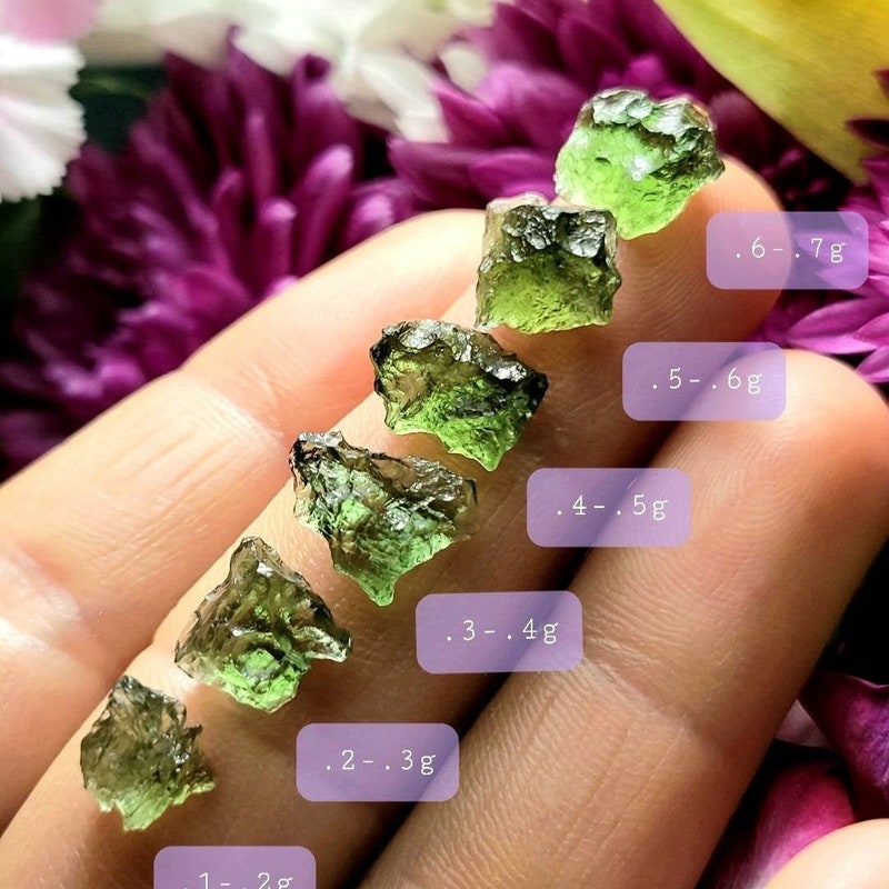 Moldavite Crystal Real Raw - Etsy