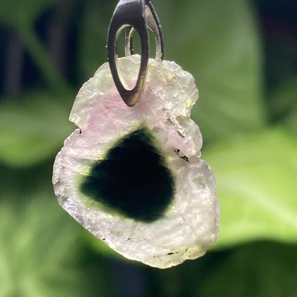Watermelon Tourmaline Pendant - Etsy
