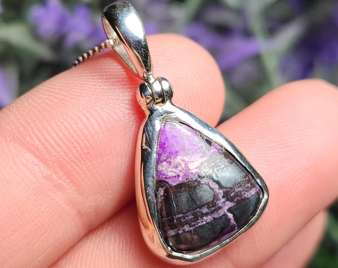 Sugilite Pendant Sugilite Necklace Sugilite Jewelry Sugilite Crystal ...