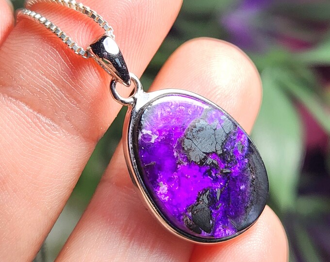 Sugilite Pendant / Sugilite Necklace / Sugilite Jewelry / Sugilite ...